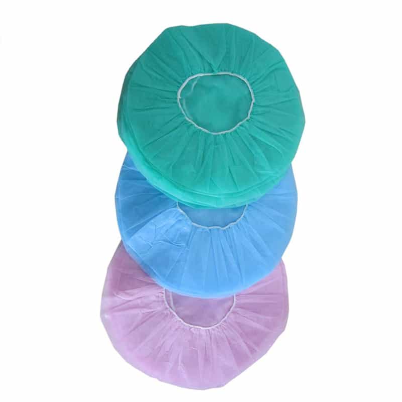 Disposable non woven Bouffant Cap | Soft and Breathable Bouffant Cap