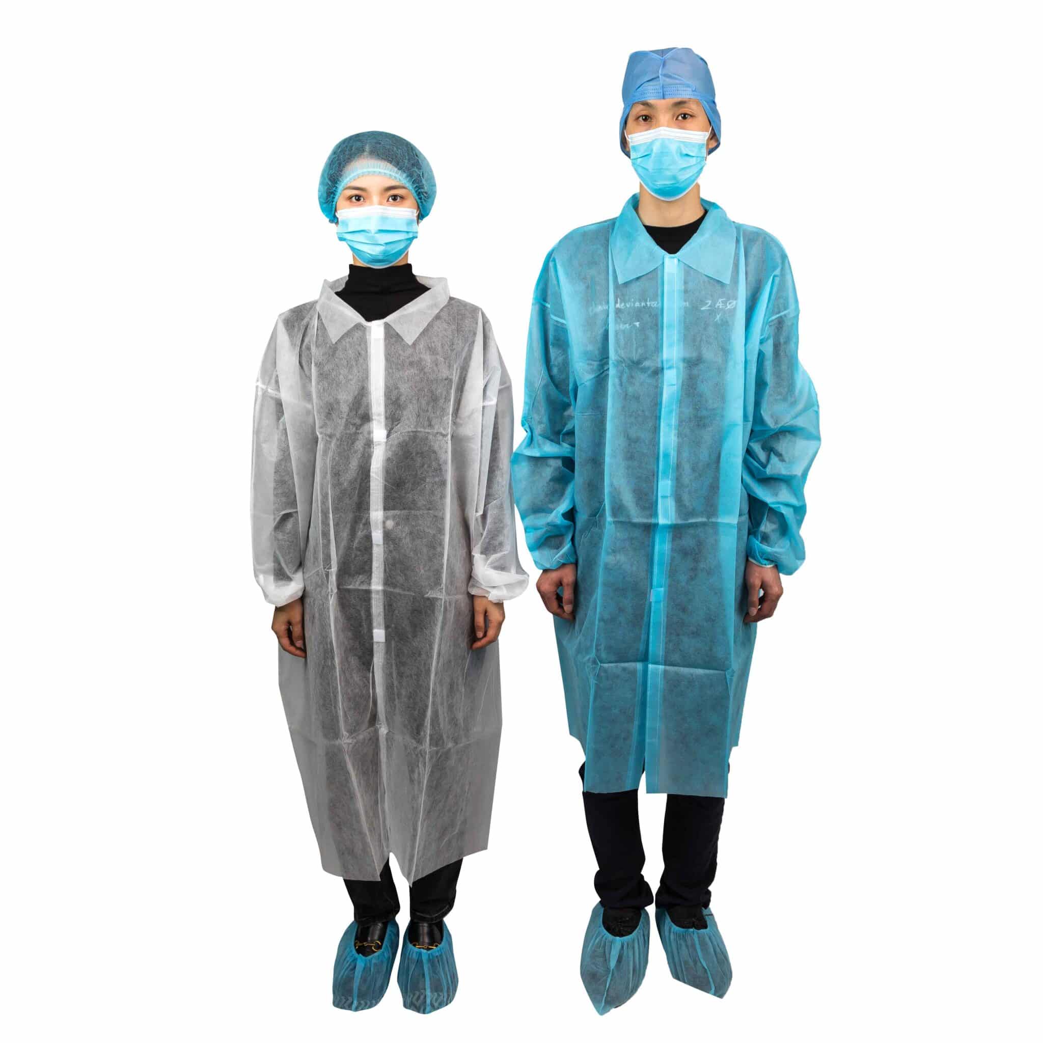 Lab Coats | Disposable PP non-woven lab coat - YouFu Medical