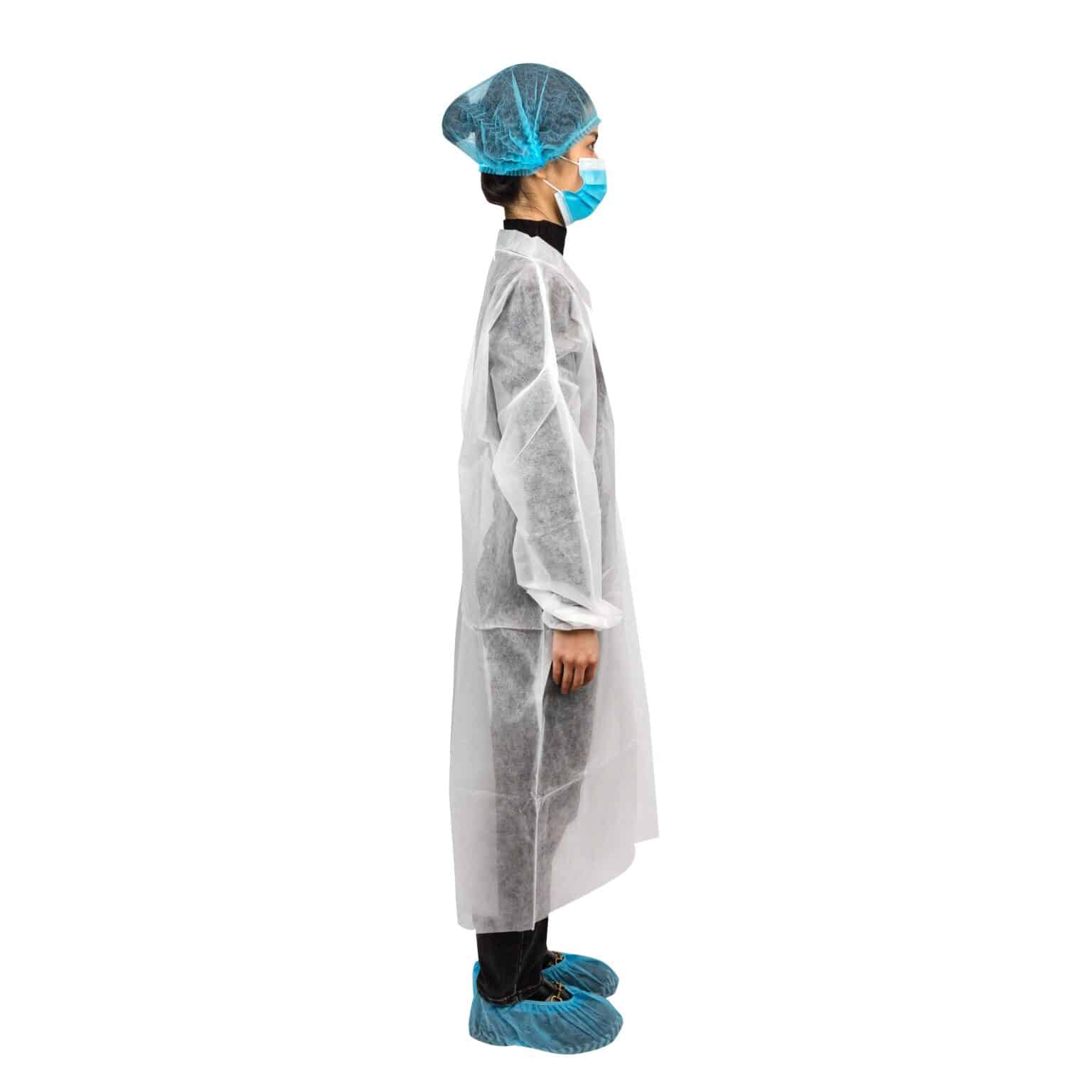 Lab Coats | Disposable PP non-woven lab coat - YouFu Medical