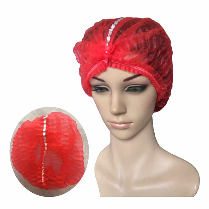 Disposable non woven detectable clip cap with metal strip - YouFu Medical