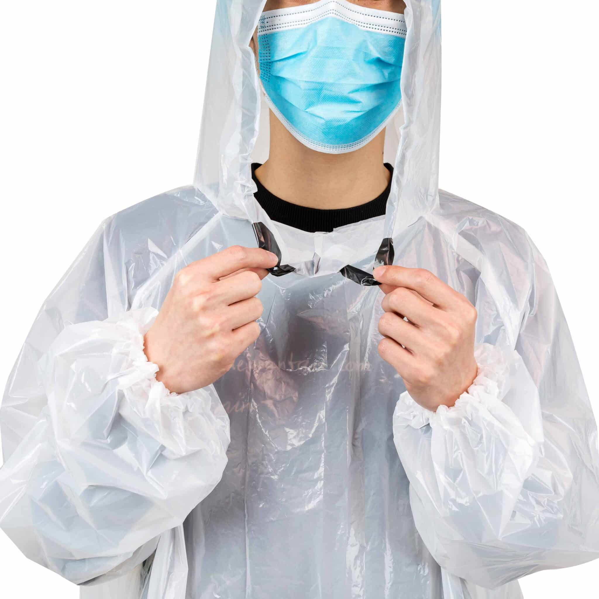Reusable PE Raincoat: 100% Water-Repellent, Extra Large Size for ...