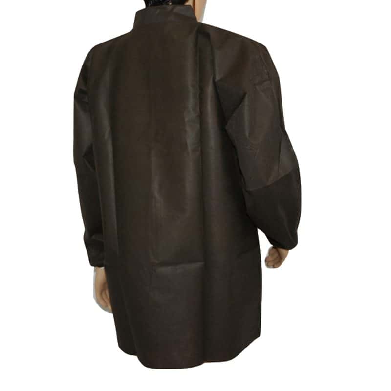 SMS non-woven short smocks with zipper - YouFu Medical