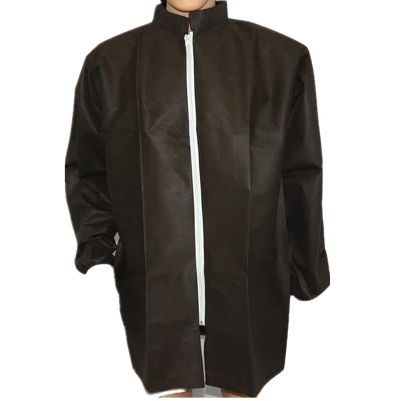 SMS non-woven short smocks with zipper - YouFu Medical