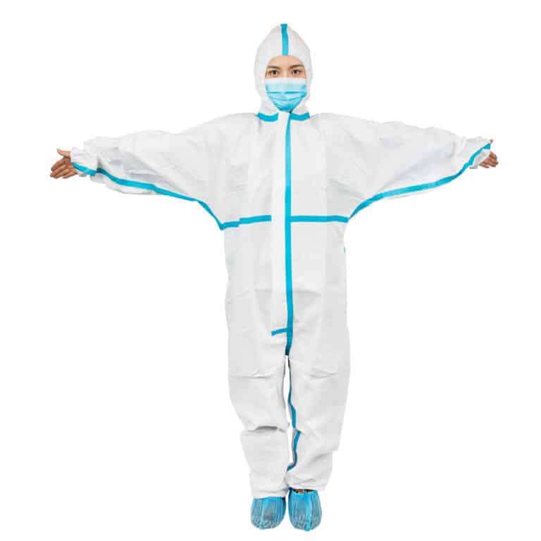 Disposable Medical Coverall with Blue Tapes - YouFu Medical