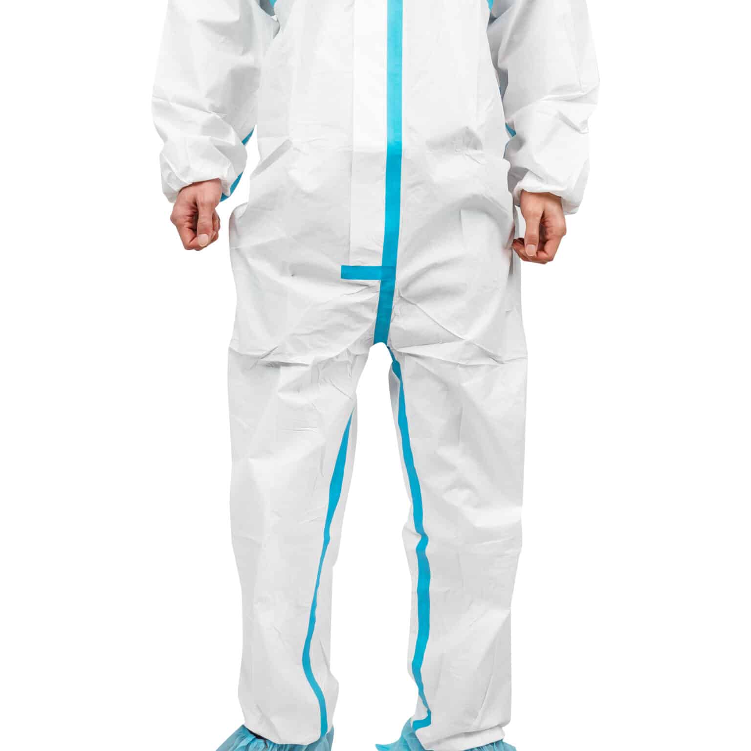 Disposable Medical Coverall with Blue Tapes - YouFu Medical