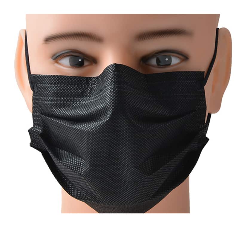 disposable black face mask with ear loop - YouFu Medical -China ...