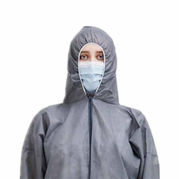 It's 100% Virgin Polypropylene Grey Coverall: Put On Easily, Snug Fit ...