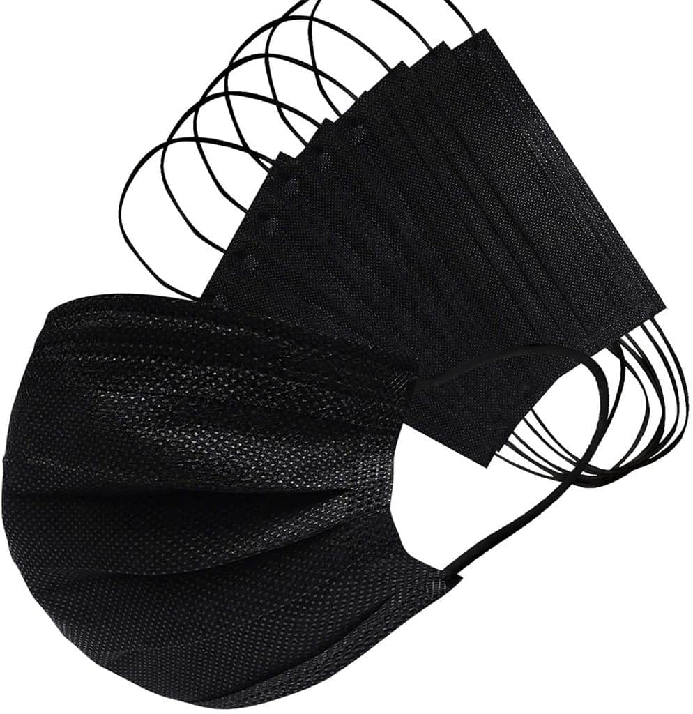 Disposable all black face mask with 3ply - YouFu Medical -China ...