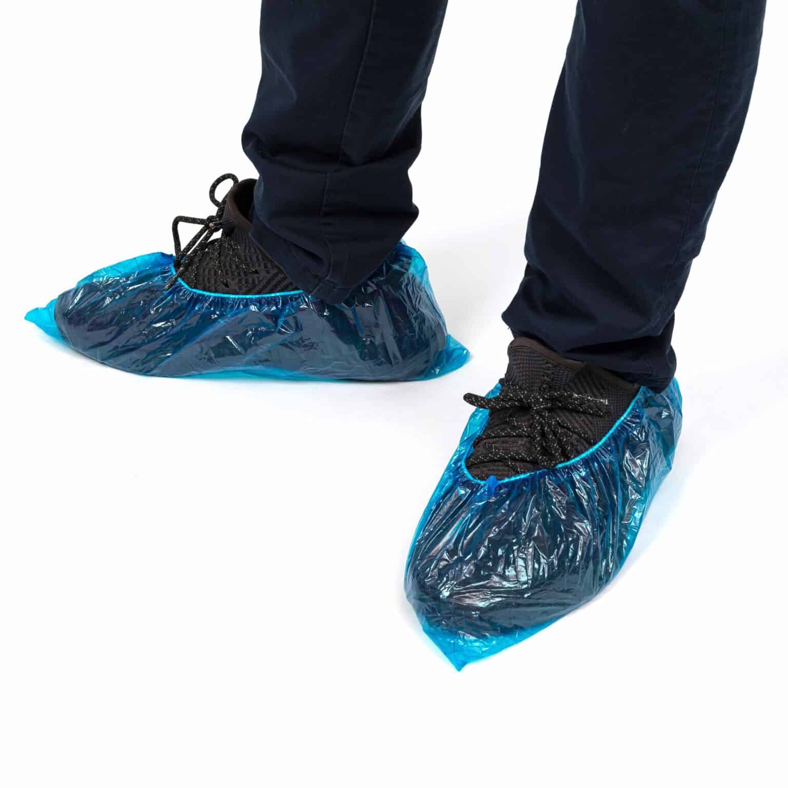 Disposable Waterproof Plastic Shoe Cover - 100% Virgin Material
