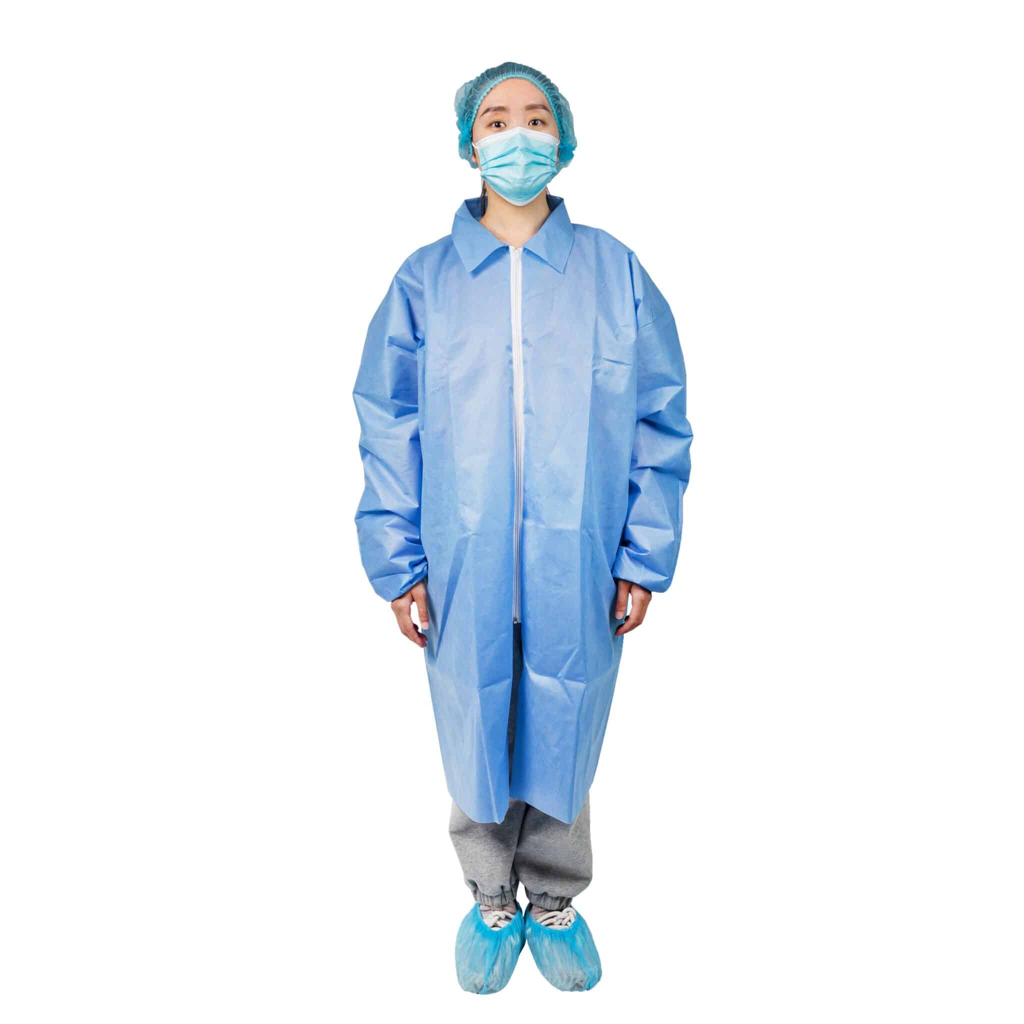 Discover the Production Process of Disposable Lab Coats with Elastic ...