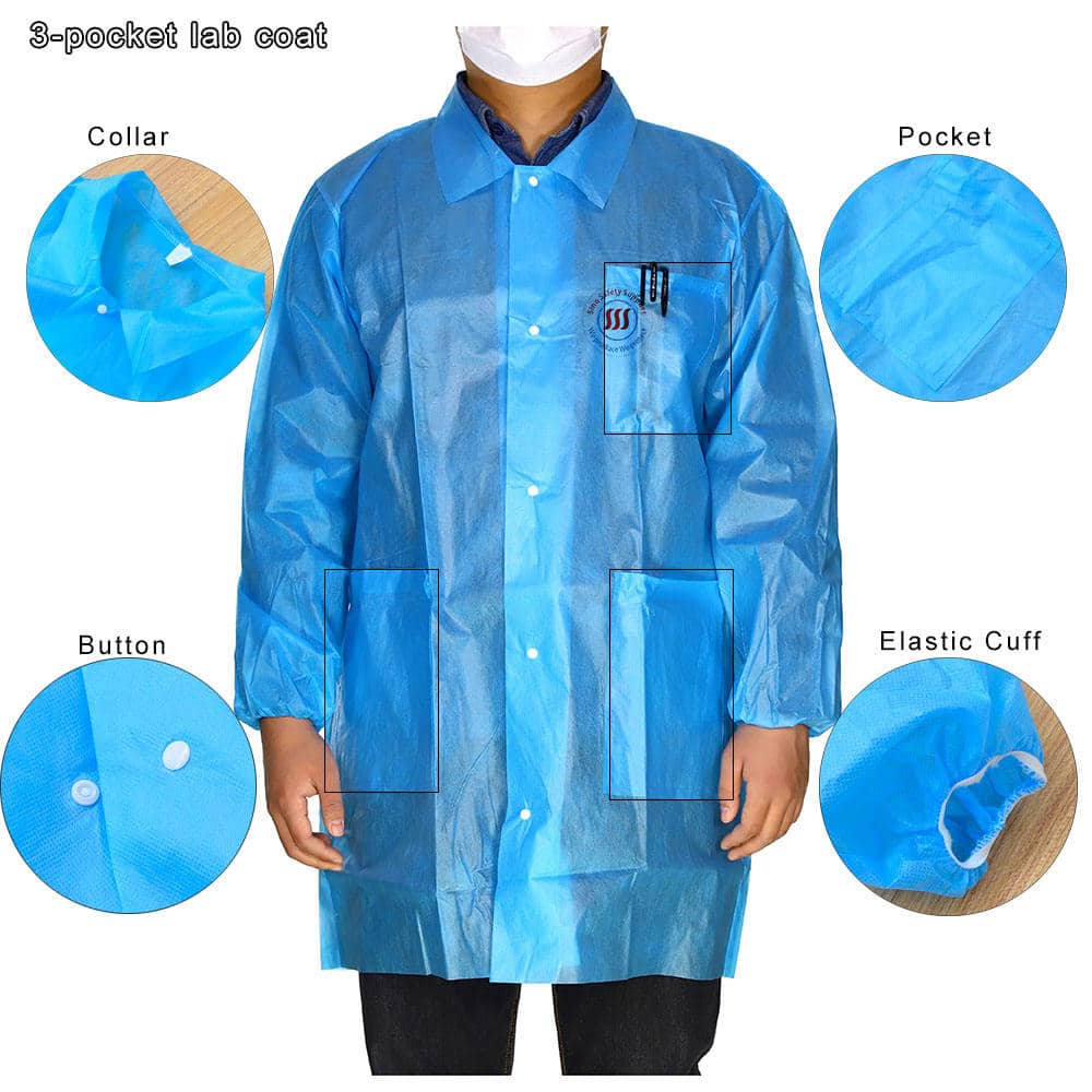 Discover the Production Process of Disposable Lab Coats with Elastic ...